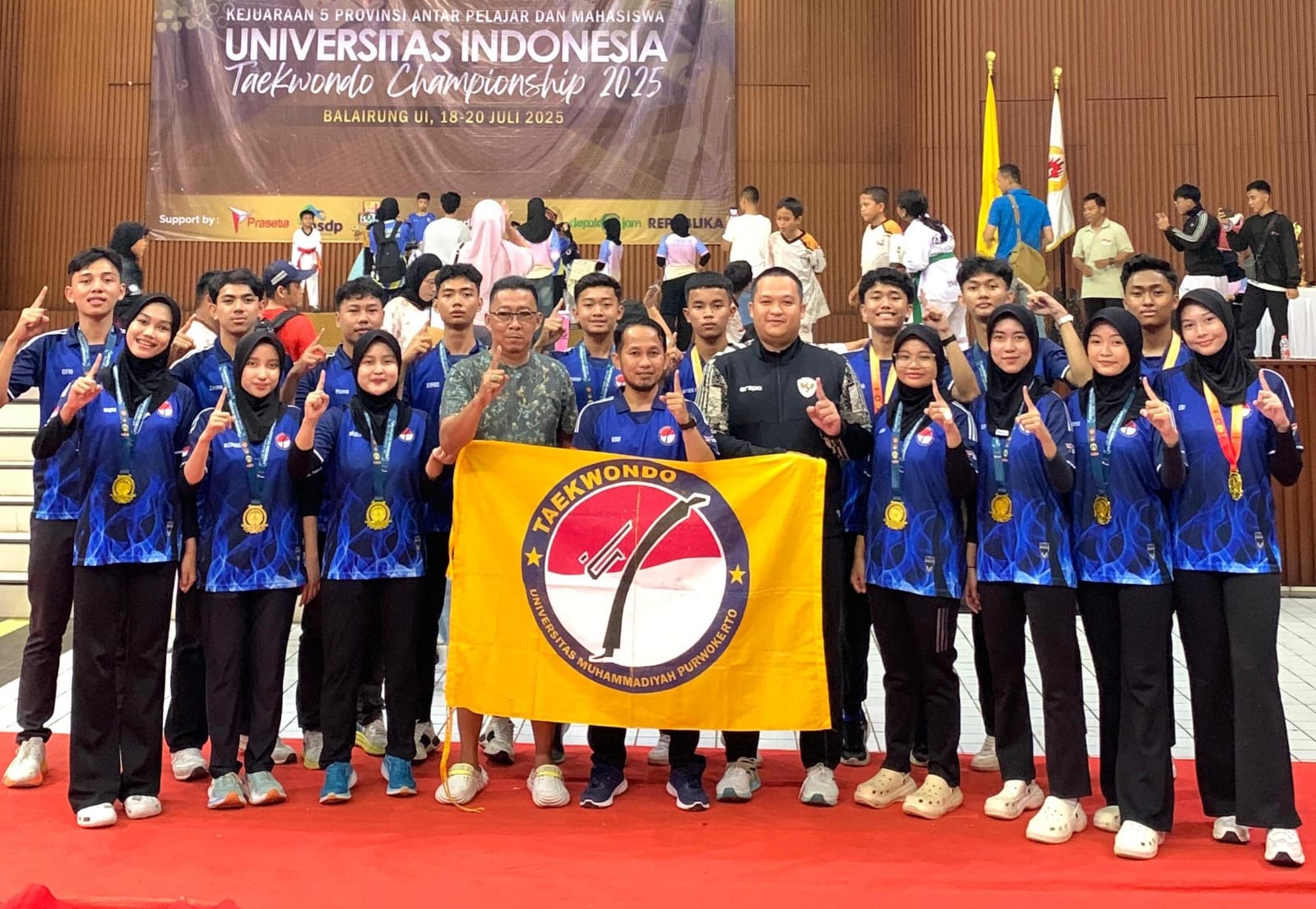 Taekwondo UMP Meraih 16 Mendali dalam Ajang UITC 2025